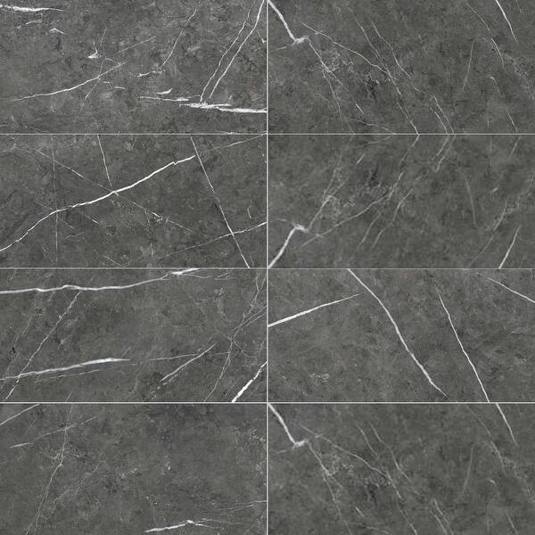 Opera 12x24 Grey Matte Large Format Porcelain Tile - Floor & Wall - Bed ...