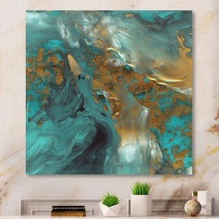 Designart "Mediterranean Sunshine III" Abstract Painting Canvas Wall ...