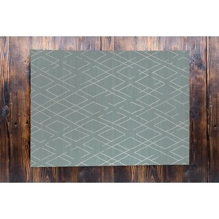 HATCH BLUE Outdoor Mat By Kavka Designs - Bed Bath & Beyond - 34350348