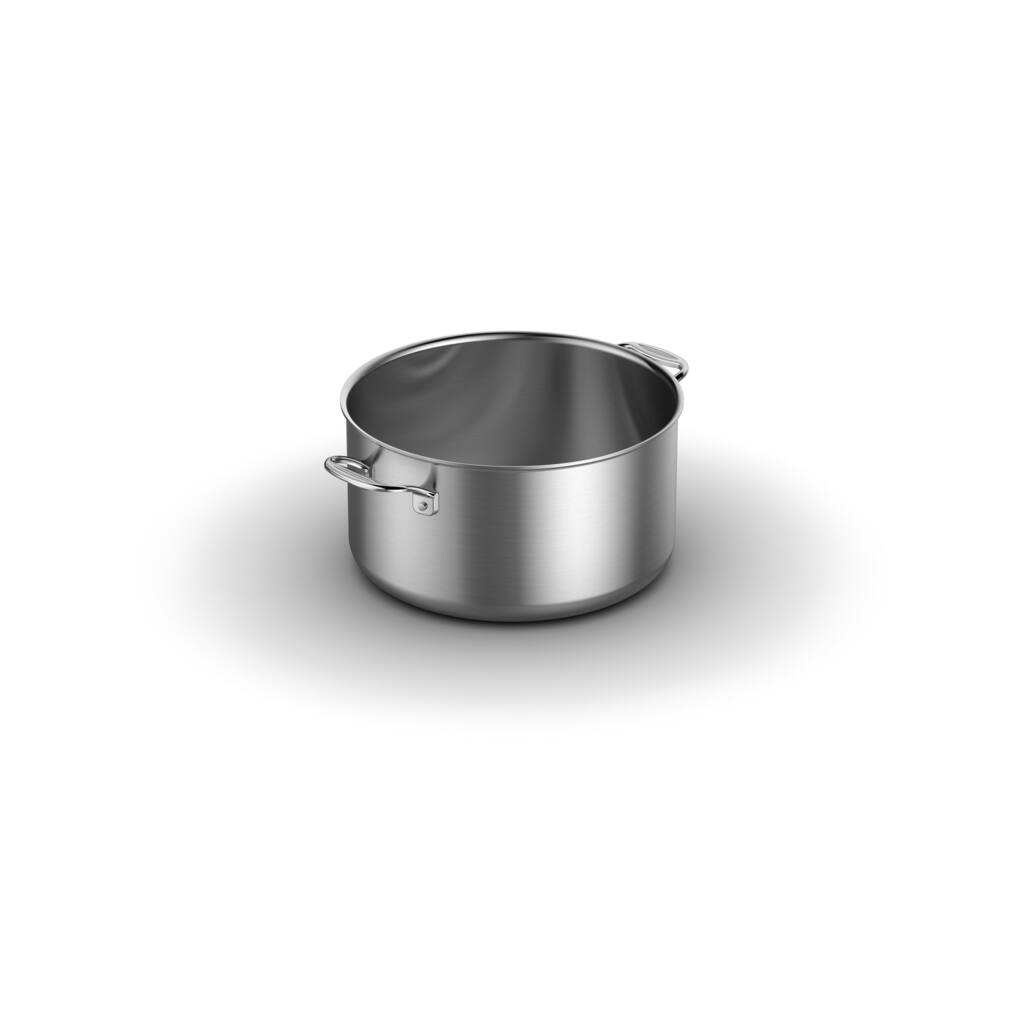 NUCU Stock Pot with Lid- 5 Ply Stainless Steel - Overstock - 34160244
