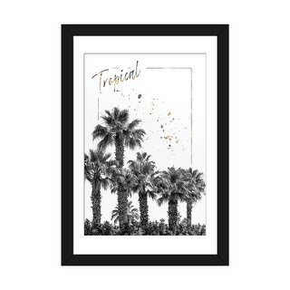 iCanvas "Palm Trees Impression Tropical" by Melanie Viola PFA - Bed ...