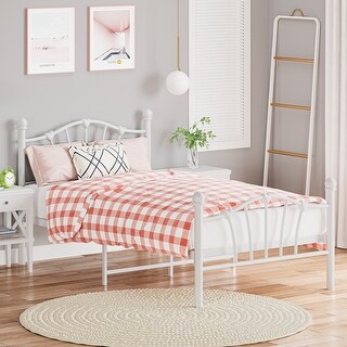 Sweat-Heart Bed Frame Twin (White 1, Twin) - Bed Bath & Beyond - 37669132