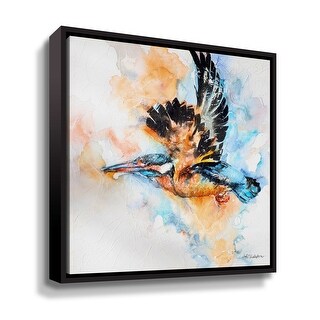 King Fisher 2 Gallery Wrapped Floater-framed Canvas by Liz Chaderton ...