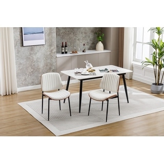Grondin Mid-Century Modern 2 Pieces Bentwood Dining Chairs, Set of 2 ...
