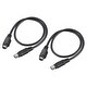 PS/2 Mouse and Keyboard Extension Cable 6P for PC 2Pcs - Black - Bed ...