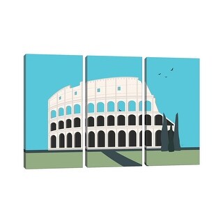 iCanvas "Colosseum, Rome, Italy" by Lyman Creative Co. 3-Piece Wall Art ...
