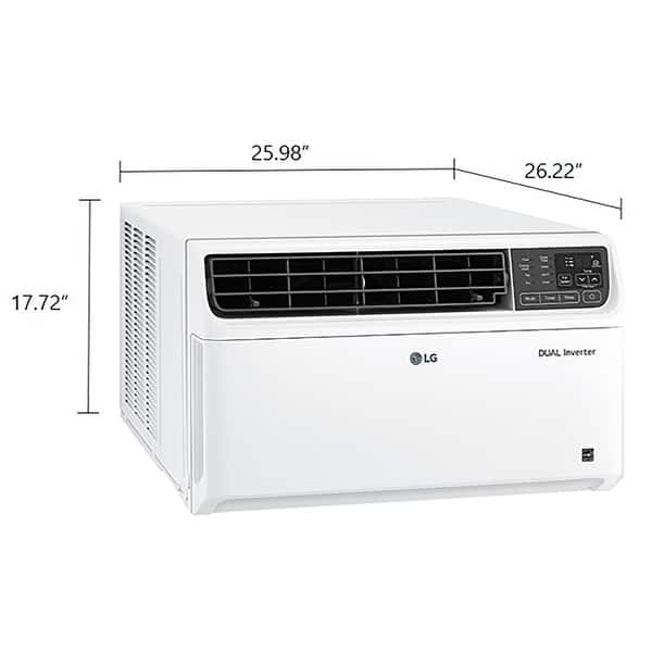 LG 18,000 BTU 230V Dual Inverter Window Air Conditioner with Wi-Fi ...