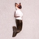 Handmade Siamese Mermaid Cat Wood wall sculpture (Indonesia) - Bed Bath ...
