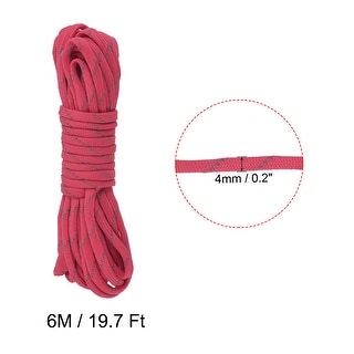 Tent Rope 19.7 Feet 4mm Reflective Guyline Cord Nylon Guy Ropes, 2Pcs ...