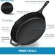 Zulay Kitchen Pre-Seasoned Cast Iron Skillet 12 Inch - Bed Bath ...