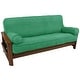 Microsuede Full-Size 8-10 Inch Thick Futon Cover Set with Two Bolster ...