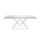 Strick & Bolton Sufjan Chrome/ Glass Dining Table - Bed Bath & Beyond ...