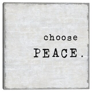 Choose Peace by Jamie MacDowell Canvas Art Print - Bed Bath & Beyond ...