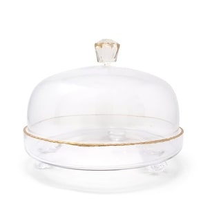 Clear Glass Dome With Amber Crystal Handle - Bed Bath & Beyond - 39866185