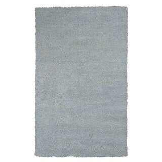 HomeRoots 5' x 7' Blue Heather Plain Area Rug - 5' Octagon - Bed Bath ...