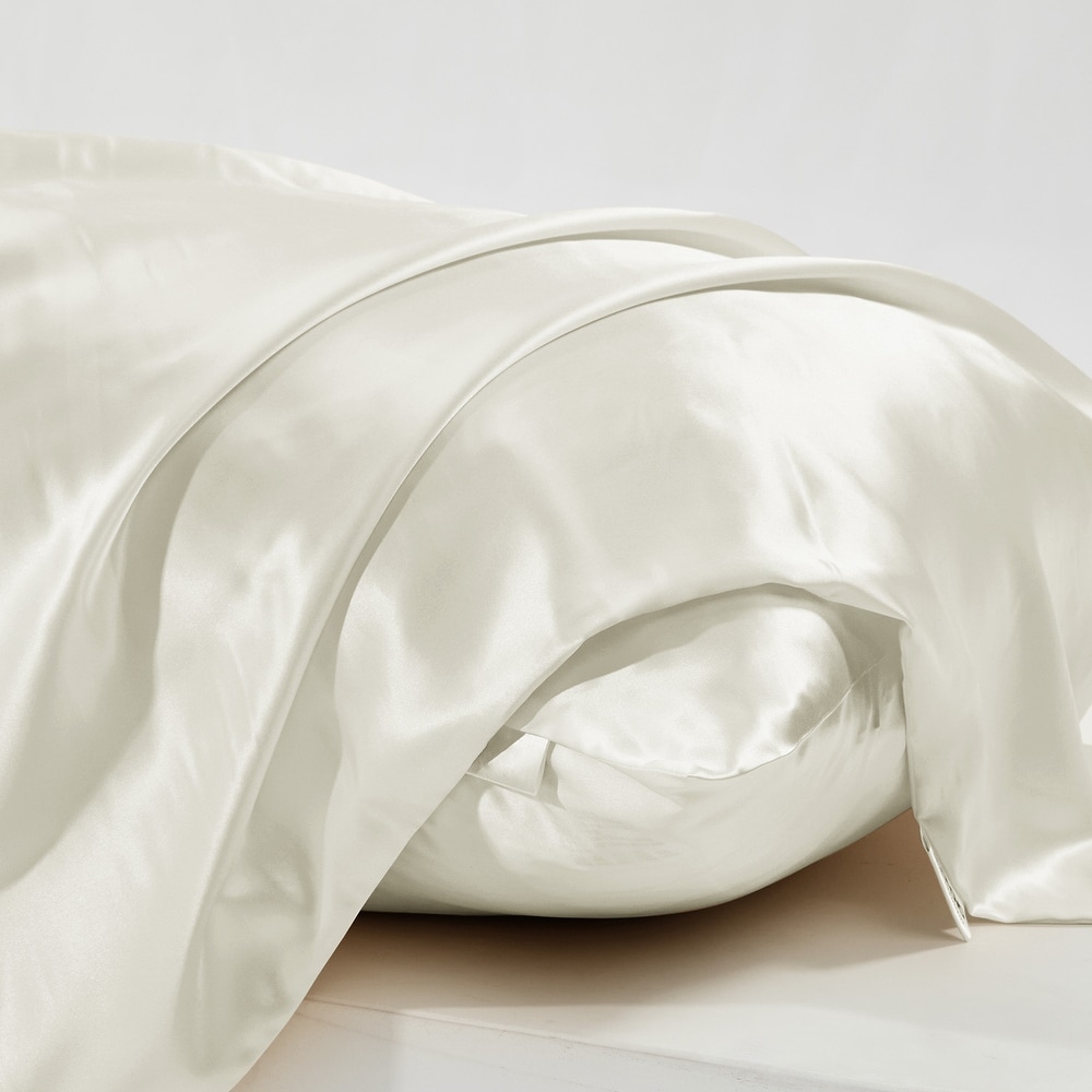 white silk sheets double
