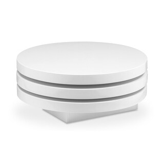 Macari Contemporary Swivel Top Coffee Table - Bed Bath & Beyond - 38367112