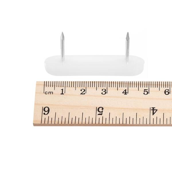 Nail on Furniture Glides, Plastic Double Pins Furniture Sliders - White ...