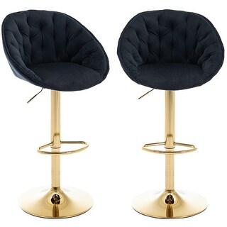 Rotating Bar Stools, 360° Swivel Bar Stools with Soft Back & Footrest ...