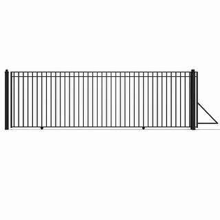 ALEKO Garden Yard Madrid Style Steel Single Sliding 20 feet Driveway ...