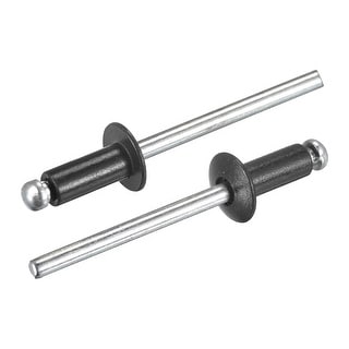 Blind Rivets, Aluminum Open End Flat Round Head Rivet, 200 Pcs - Bed ...