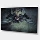 Designart "Fallen Angel of Death" Abstract Portrait Canvas Print - Bed ...