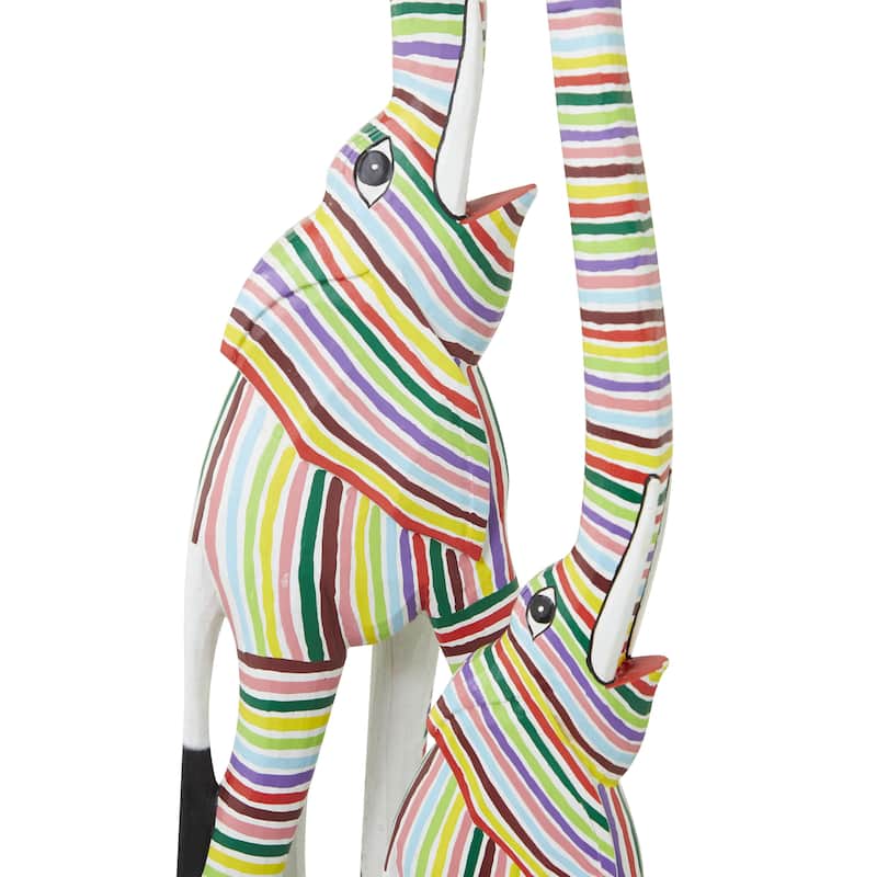 Metal Animal Indoor Outdoor Tall Decorative Sculpture with Detailed ...