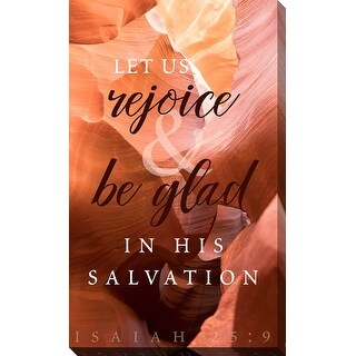 "Rejoice in His Salvation" Print on Canvas - Bed Bath & Beyond - 36038696
