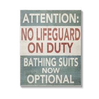 Stupell Funny Bathing Suits Optional Canvas Wall Art Design By ...