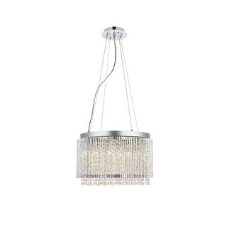 Elegant Lighting V2092D16/RC Influx 10 Light 16" Wide Crystal Pendant ...