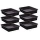 Teacher Created Resources Black Large Plastic Letter Tray, Pack of 6 ...