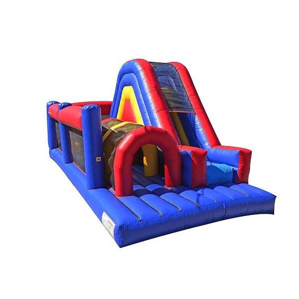 Jump Orange 30' Titan Rainbow Extreme Obstacle Course, Commercial Grade ...
