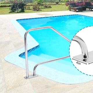 49.5"x 34" Swimming Pool Safety Handrails for Inground Pools - Bed Bath ...