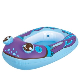 34" Purple Octopus Children's Inflatable Pool Boat Float - Bed Bath ...