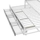 Queen Size Canopy Platform Bed w/ Twin Size Trundle Bunk Bed Frame ...
