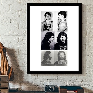 Jim Morrison Mugshots - 14x18 Framed Print Artwork - Bed Bath & Beyond ...
