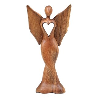Novica Handmade Celestial Protection Wood Sculpture - Bed Bath & Beyond ...