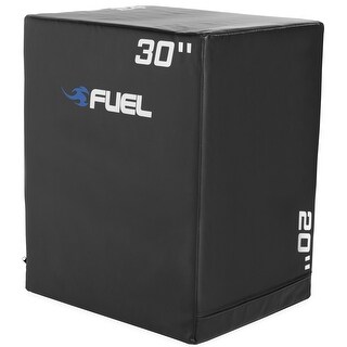 3-in-1 Foam Plyometrics Jumping Box, 30", 24" and 20" - Black - Bed ...
