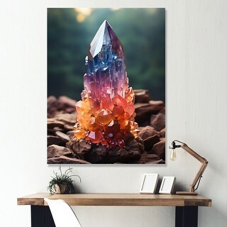 Designart "Spiritual Colorful Stone Energizing Crystals" Spiritual ...
