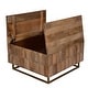 33 Inch Lift Top Storage Trunk Coffee Table, Square, Mango Wood ...