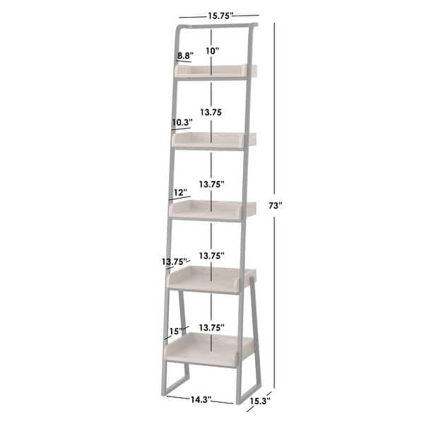 Lifestorey Estanier 2-Piece Ladder Desk and Shelf Set - Bed Bath ...