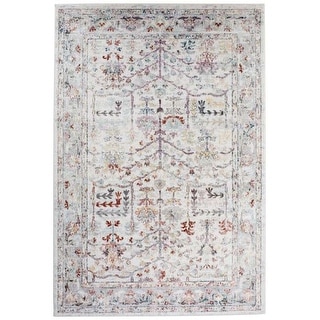Livvie Blue and Orange Multi-Color Distressed Rug - Bed Bath & Beyond ...