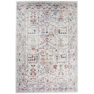 Livvie Blue and Orange Multi-Color Distressed Rug - Bed Bath & Beyond ...