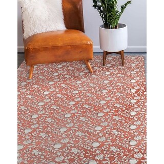 POMEGRANATE BURNT UMBER LARGE Area Rug By Kavka Designs - Bed Bath ...