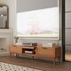 Multi-Purpose TV Stand with 2 Side Cabinets & a Open Shelf, Media ...
