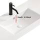 Ceramic Bathroom Sink - Thin Edge Vanity Basin, Single Bowl Countertop ...