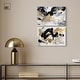 Neutral Luxe Abstracts Living Room Wall Art Set of 2 Wrapped Canvas ...