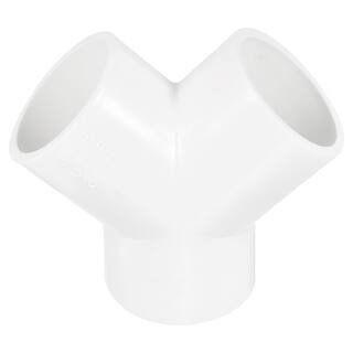 2" PVC Pipe Fittings 3 Way Y Shape Water Joint Connectors Adapters ...