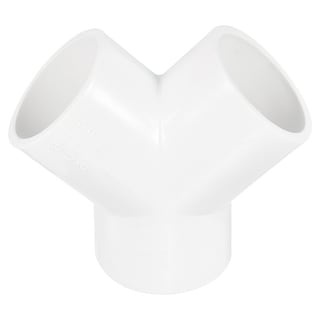 2" PVC Pipe Fittings 3 Way Y Shape Water Joint Connectors Adapters ...