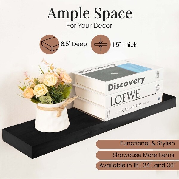 5 inch deep wall shelf store